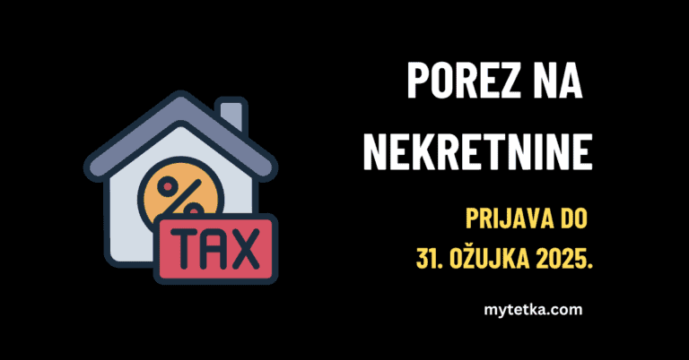 Porez na nekretnine – prijave do 31. ožujka 2025. godine - Tetka